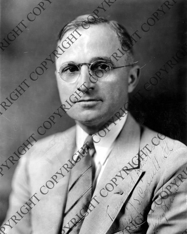 Portrait of Harry S. Truman, Presiding Judge of Jackson County Court ...