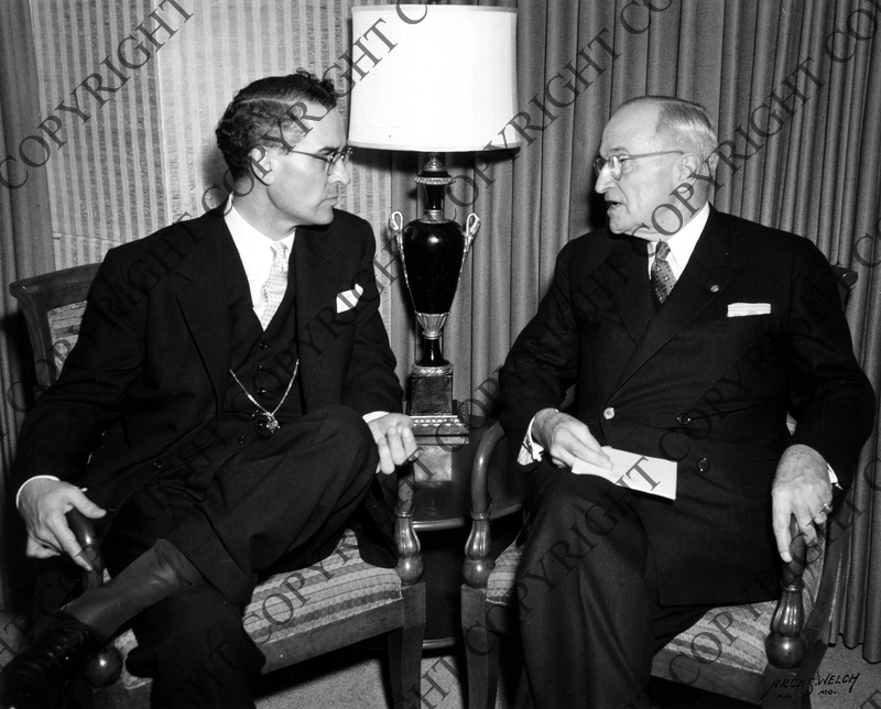 Former President Truman talks with Charles S. Rhyne | Harry S. Truman