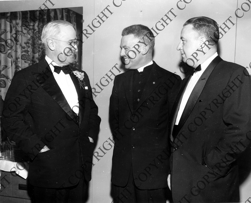 Truman with two members of the Friendly Sons of St. Patrick | Harry S ...