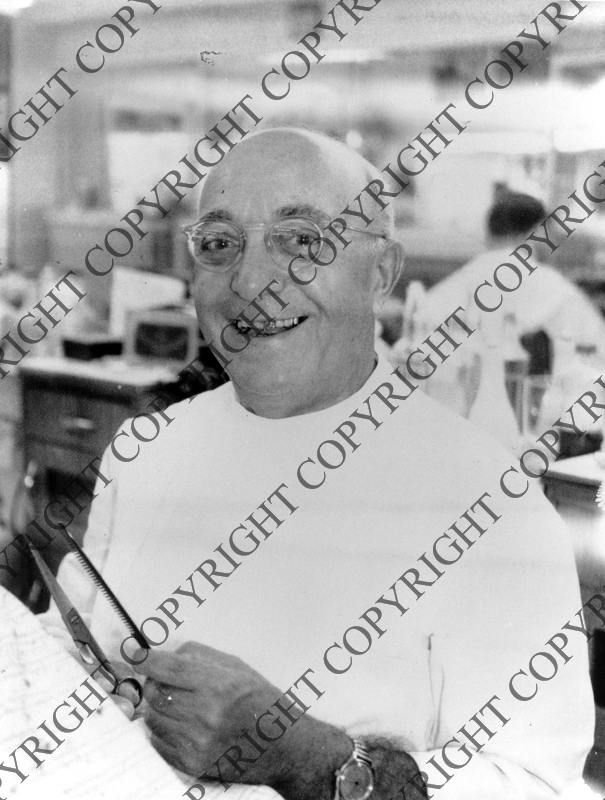 Frank Spina in his barbershop | Harry S. Truman