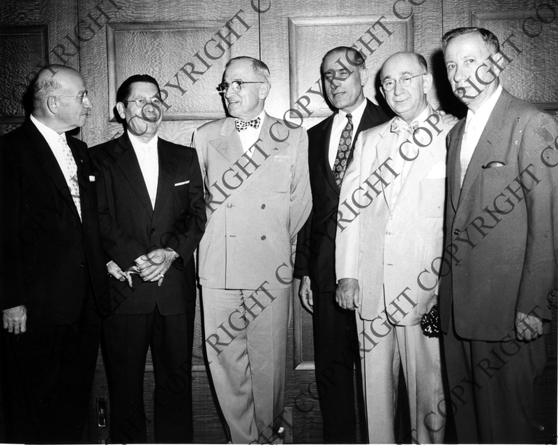 Eddie Jacobson, Harry S. Truman, and Henry Talge at Birthday Banquet ...