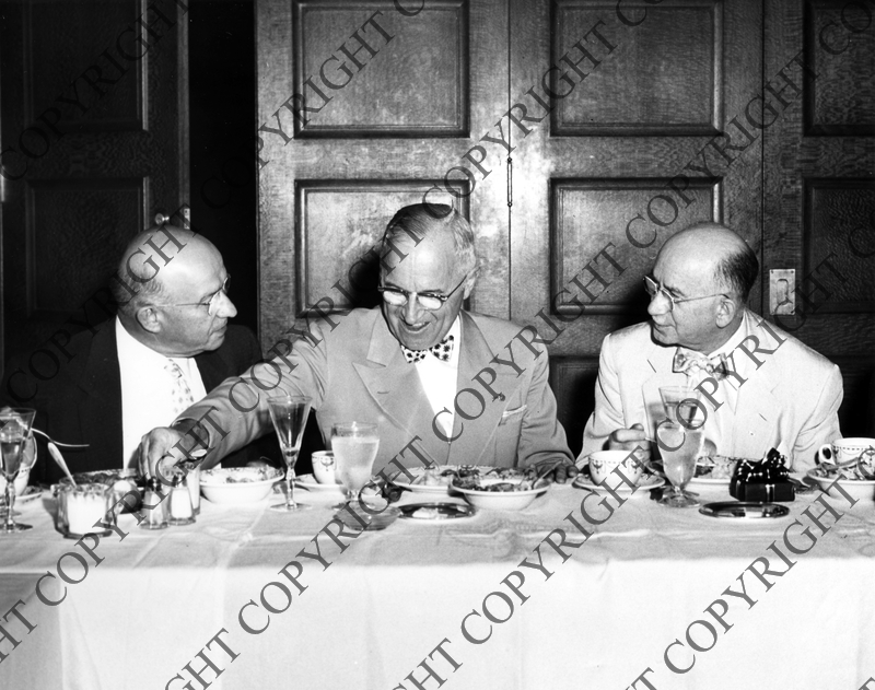 Eddie Jacobson, former President Truman, and Henry Talge at Birthday ...