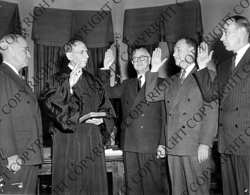 President Truman attending swearing in ceremony | Harry S. Truman