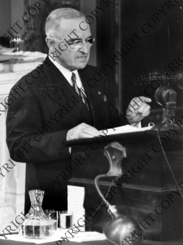Harry S. Truman giving a speech to Congress | Harry S. Truman
