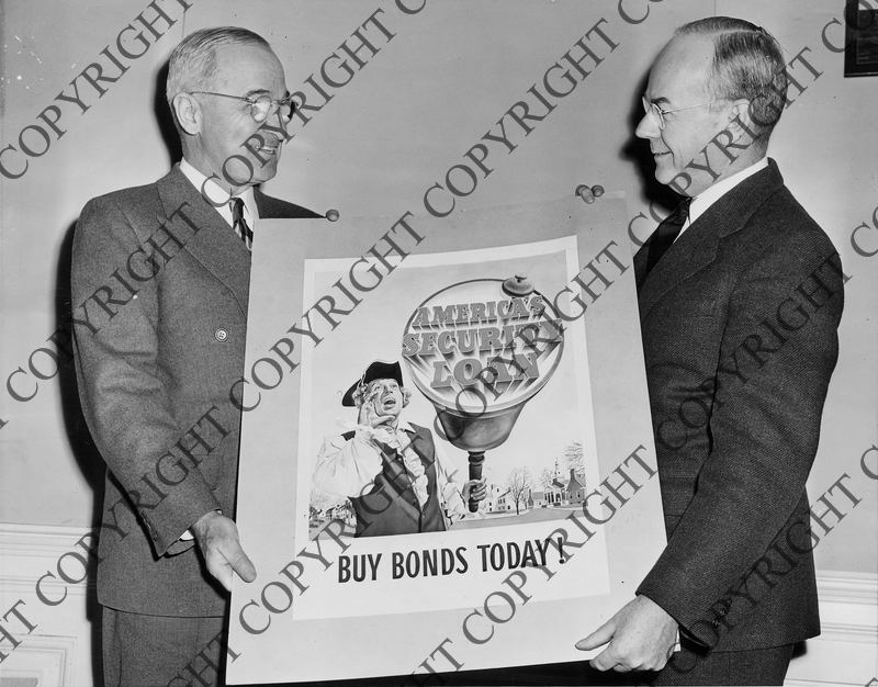 President Truman with bond poster | Harry S. Truman
