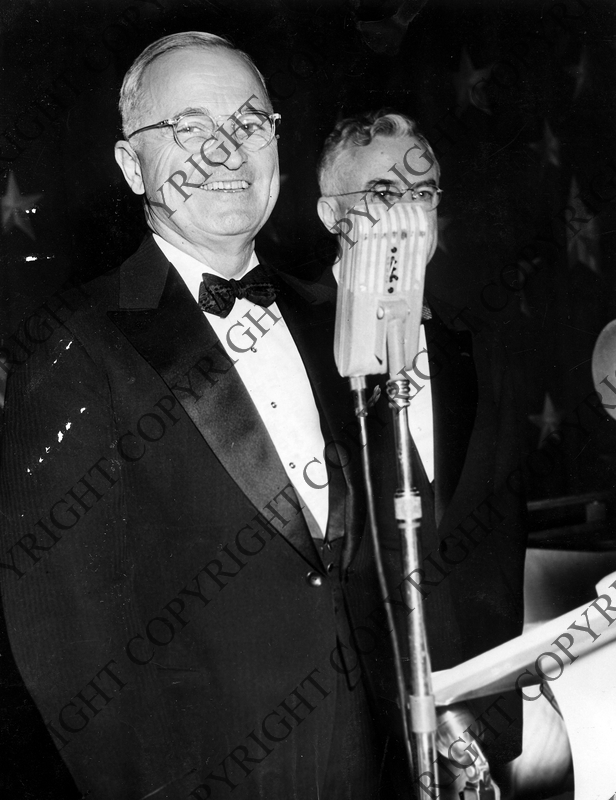 President Truman at microphone | Harry S. Truman