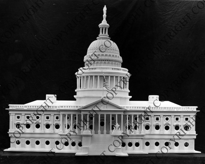 Photograph of a model of the United States Capitol building | Harry S ...