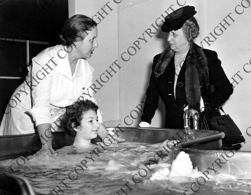 Mrs. Truman visiting a hospital | Harry S. Truman