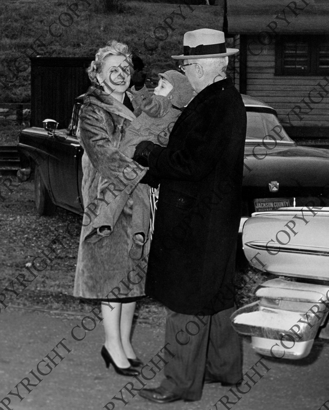 Margaret (Truman) Daniel with father Harry S. Truman and son Clifton ...