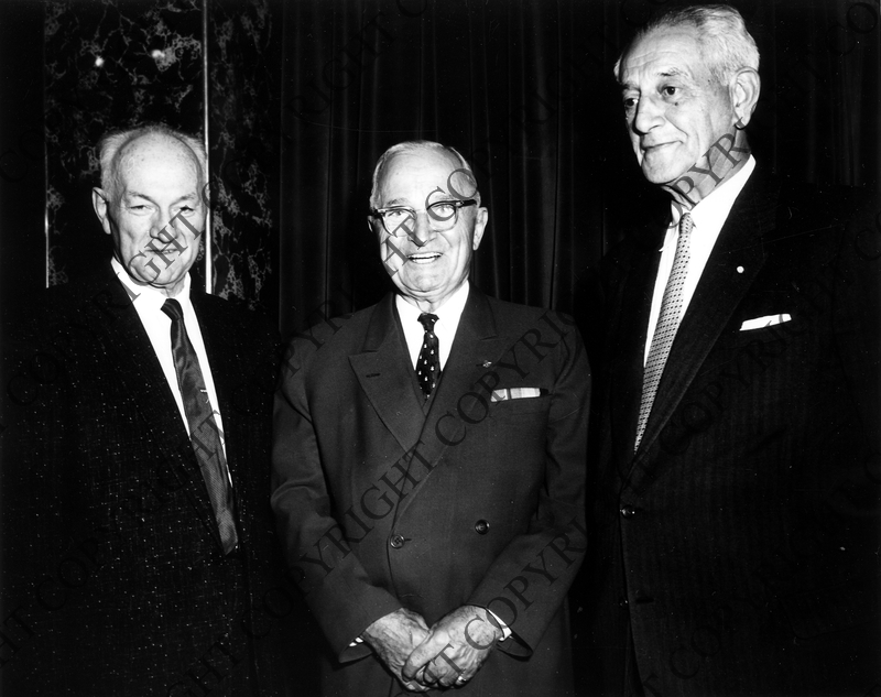 Truman poses with men | Harry S. Truman