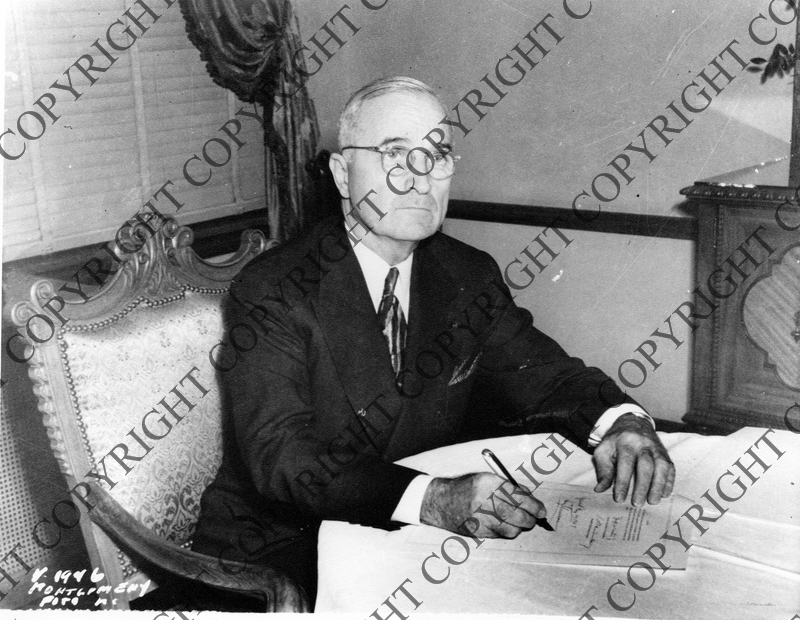 President Truman signs the Truman Doctrine bill | Harry S. Truman