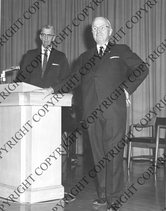 Harry S. Truman at podium | Harry S. Truman