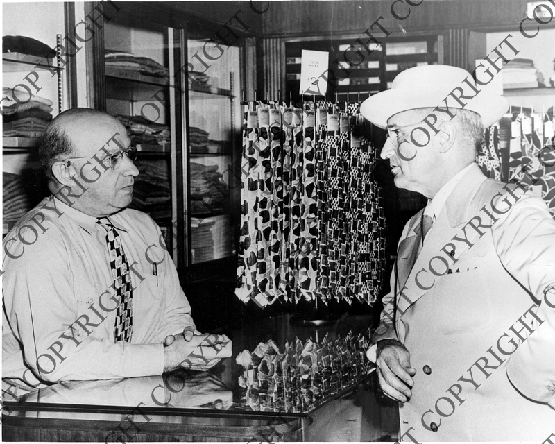 Harry S. Truman with Eddie Jacobson in Westport Store | Harry S. Truman