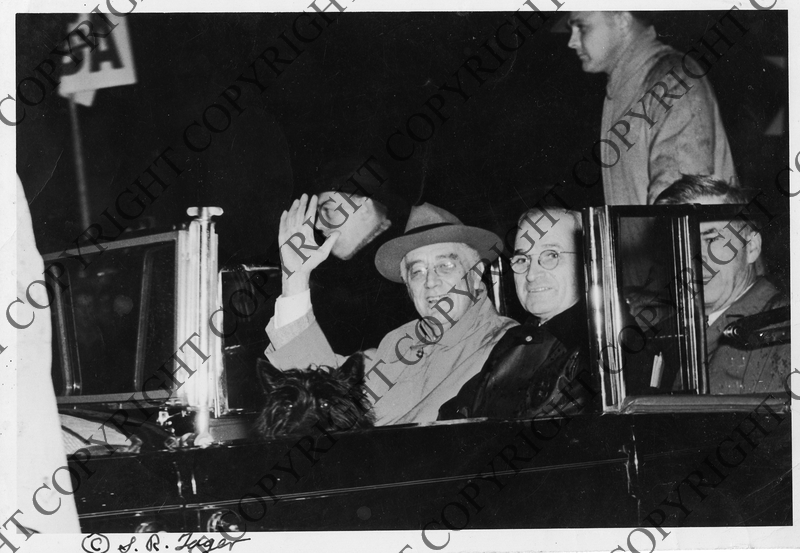 President Franklin D. Roosevelt, Vice President-Elect Harry S. Truman ...