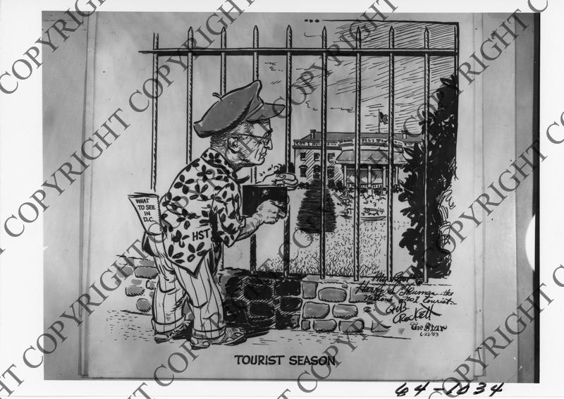 Gib Crockett Political Cartoon, "Tourist Season" | Harry S. Truman