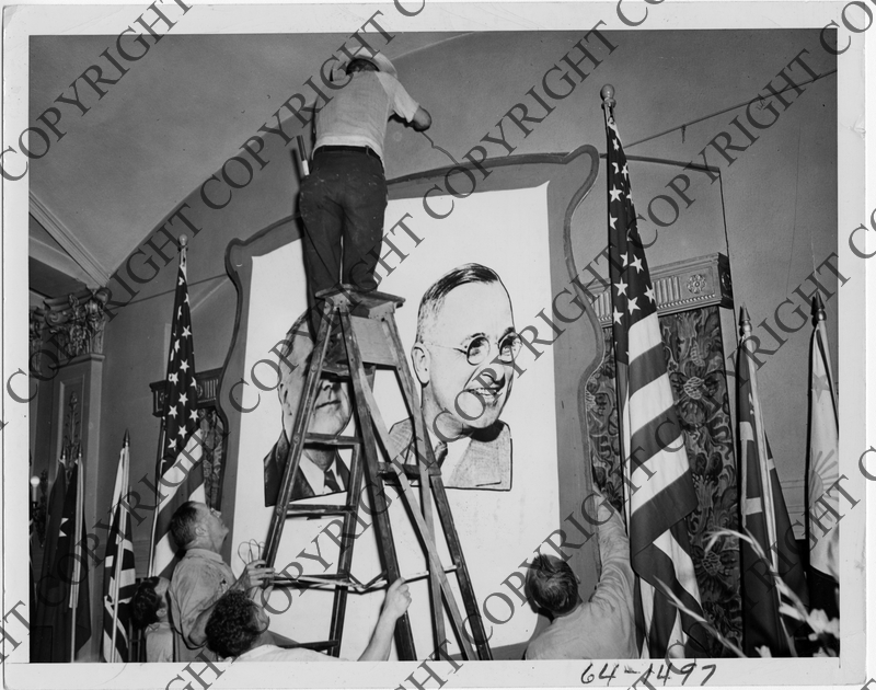 Campaign Poster of President Franklin D. Roosevelt and Vice President ...