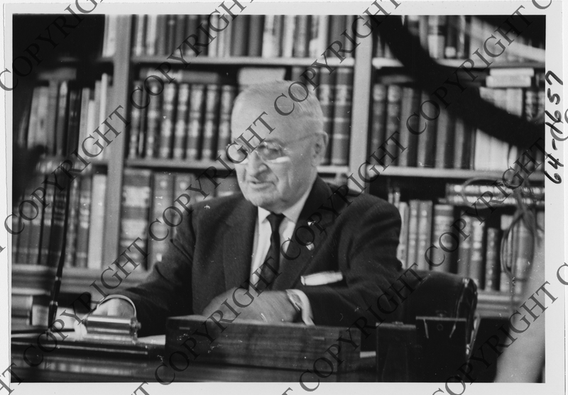 Former President Harry S. Truman Sits in Office | Harry S. Truman