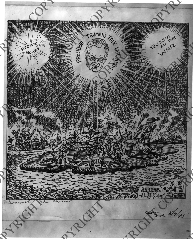 Political Cartoon, "President Truman's Talk Last Night" | Harry S. Truman