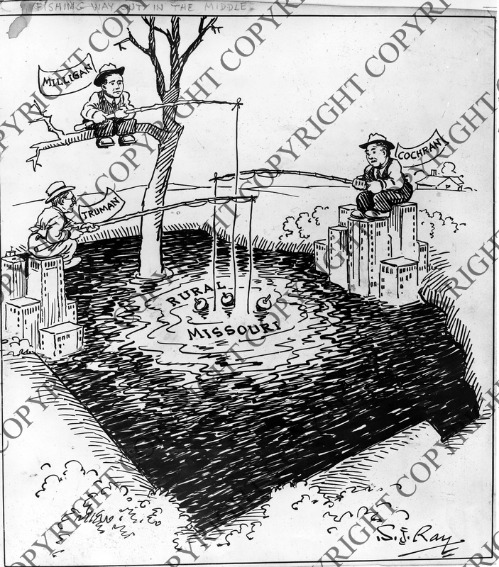 Political cartoon by S. J. Ray, referring to Harry S. Truman's 1934 ...