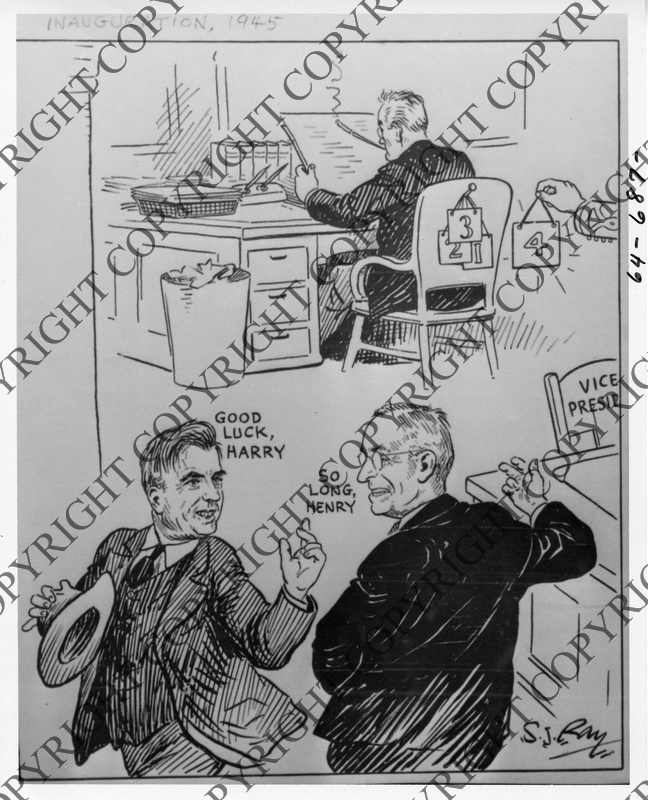 Political Cartoon, 1945 Inauguration | Harry S. Truman