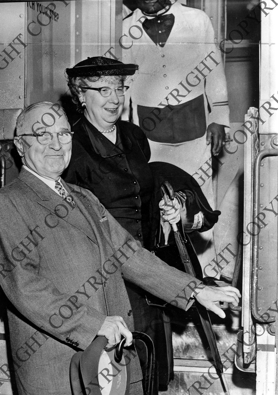 Mr. and Mrs. Truman Boarding a Train | Harry S. Truman