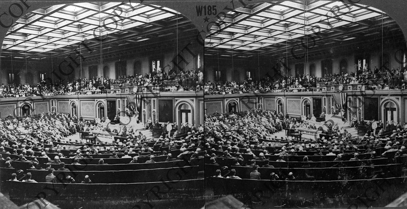 Stereograph of President Wilson Addressing Congress | Harry S. Truman