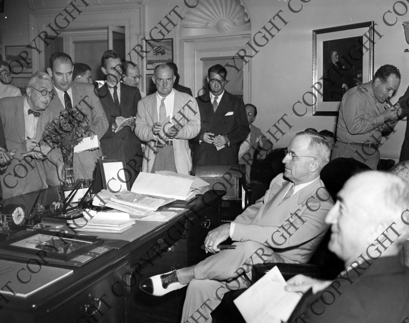 President Truman announcing that Russia declared war on Japan | Harry S ...