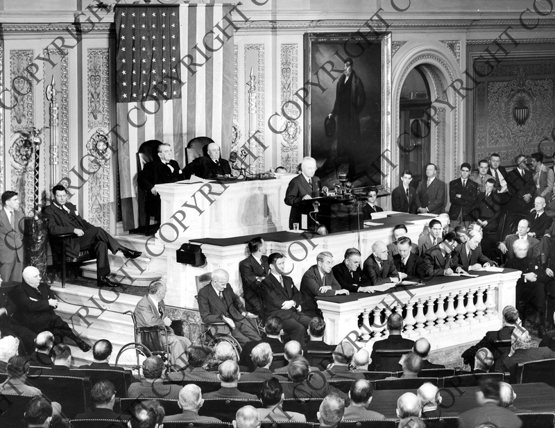 President Truman addressing a joint session of Congress | Harry S. Truman