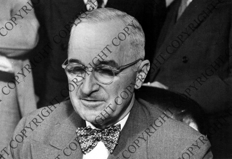 Close up of President Truman signing Housing Act | Harry S. Truman