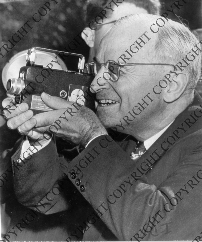 President Truman Operates Movie Camera | Harry S. Truman
