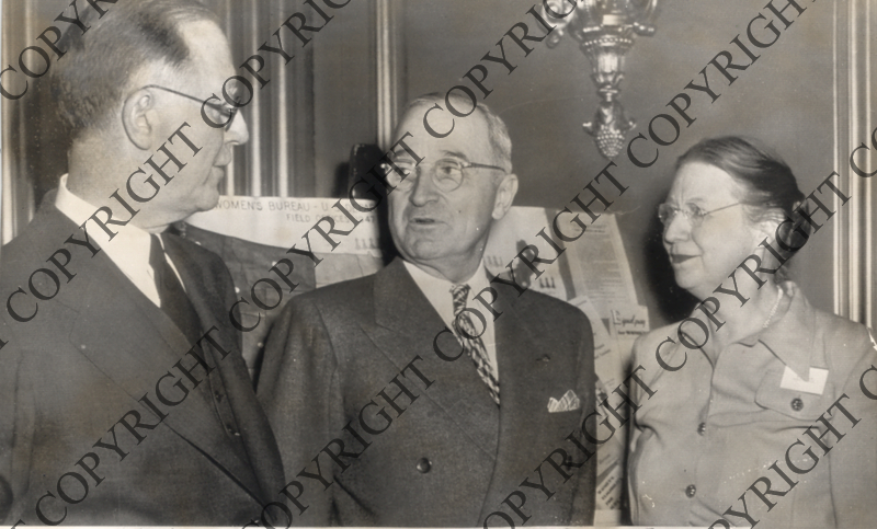 Truman Chatting Before Opening of a Conference of Women Leaders | Harry ...