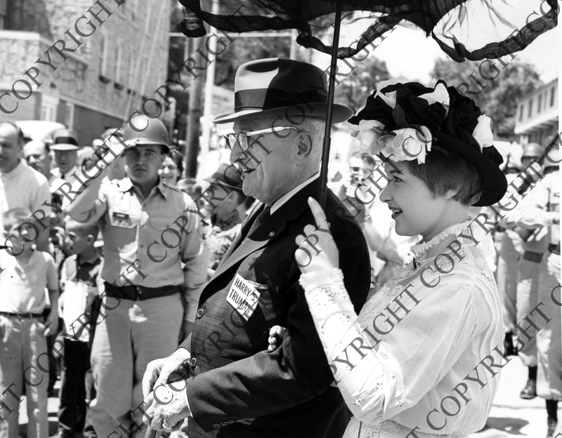 Former President Truman at Thomas Hart Benton Day in Neosho, Missouri ...