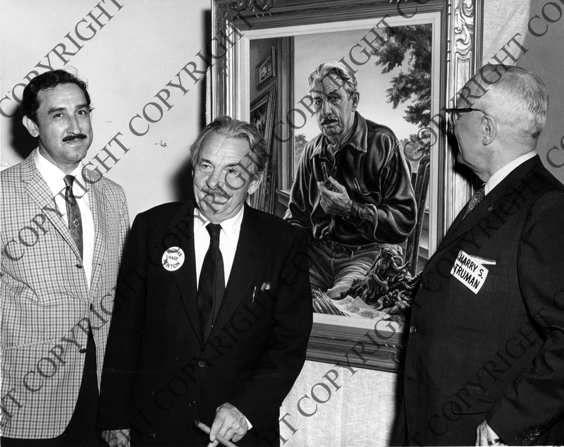 Charles Banks Wilson, Thomas Hart Benton, and Former President Truman ...
