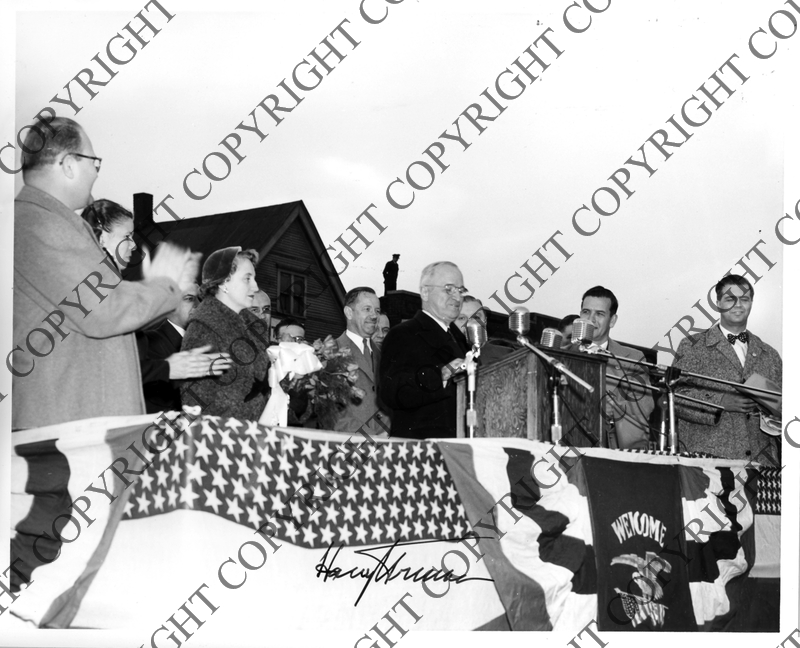 President Truman Speaks to a Crowd During a Campaign In Detroit | Harry ...