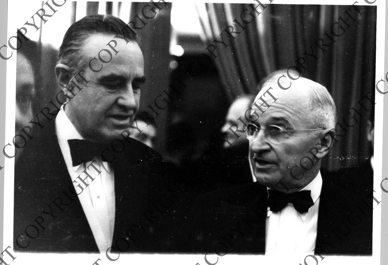 Governor W. Averell Harriman and Former President Truman at Overseas ...