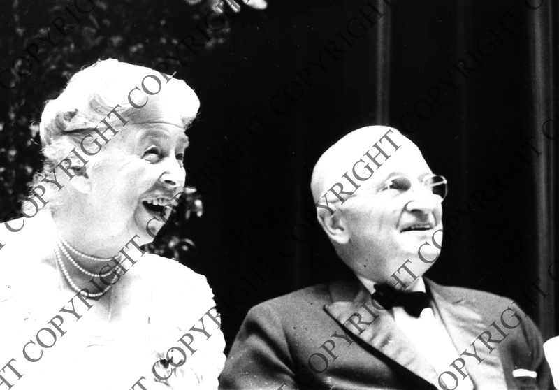 Eleanor Roosevelt and Former President Truman Laugh at a Fund Raising ...