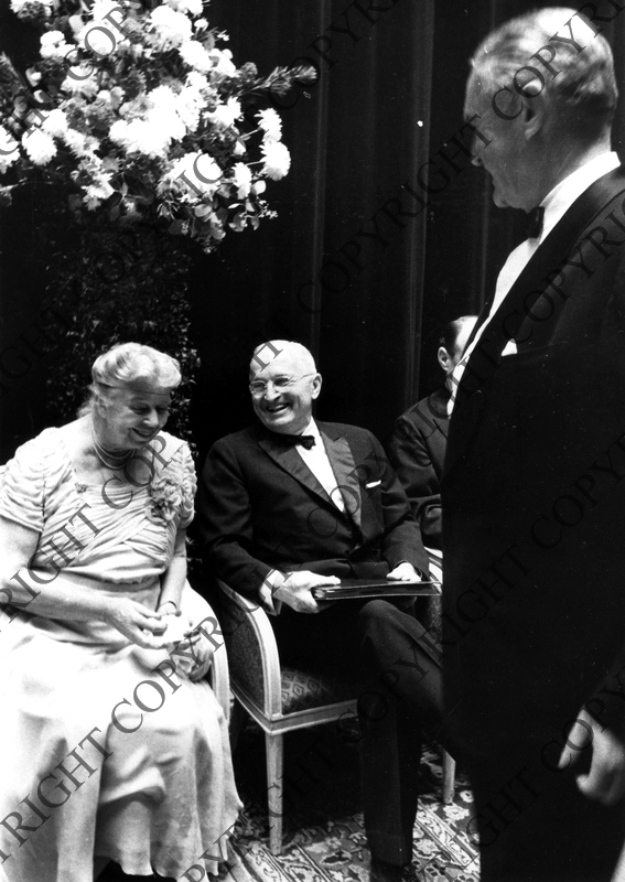 Former President Truman with Former First Lady Eleanor Roosevelt and ...