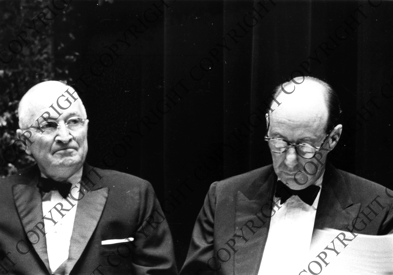 Former President Truman and Adlai Stevenson at Eleanor Roosevelt ...