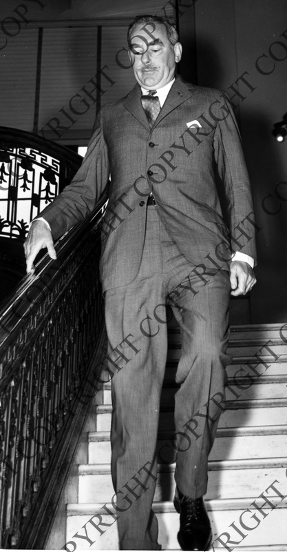 Dean Acheson walks down the steps of the Senate Office Building | Harry ...