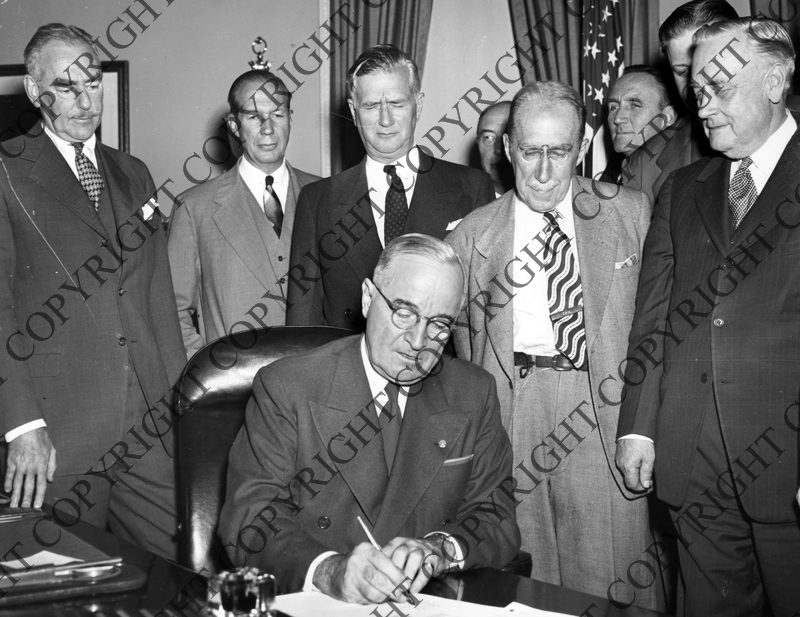 President Harry S. Truman Signing Mutual Security Act | Harry S. Truman