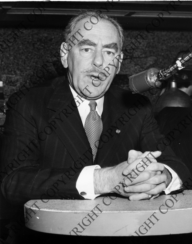 Dean Acheson speaks to reporters in New York | Harry S. Truman