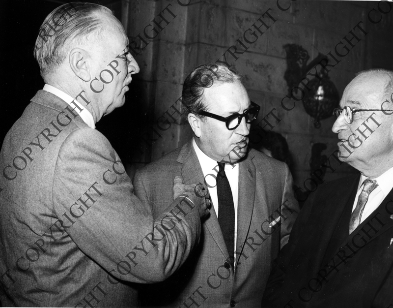 Former President Truman with Charles Patrick Clark at an Unknown ...