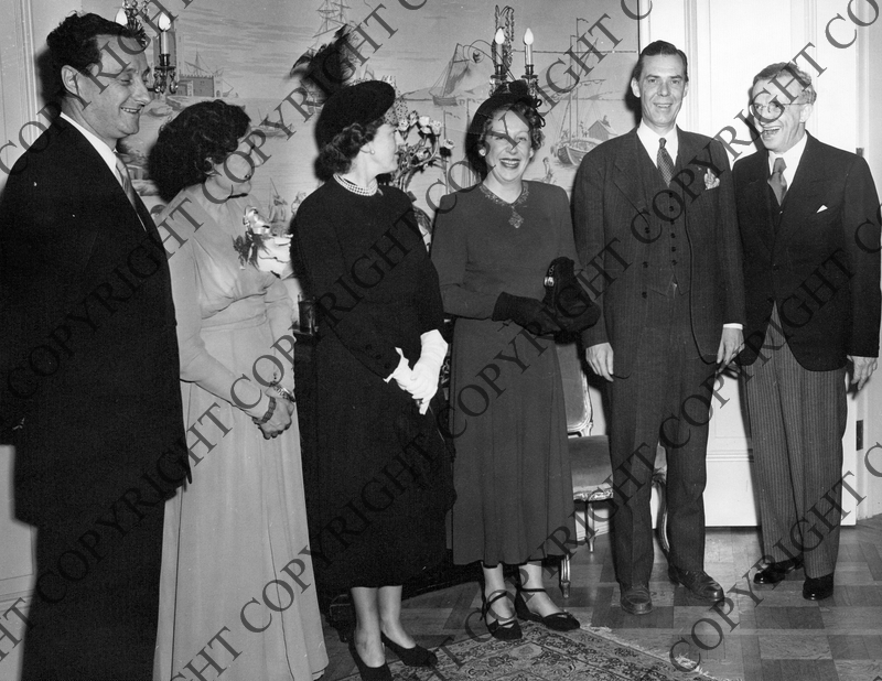 Mrs. Patsy Webb with Yugoslavian diplomats | Harry S. Truman