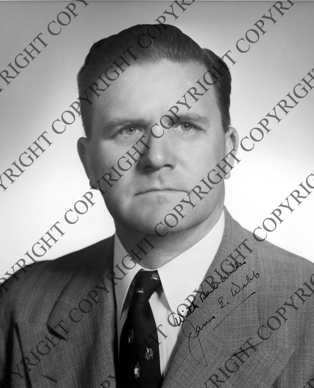 Autographed portrait of James E. Webb | Harry S. Truman