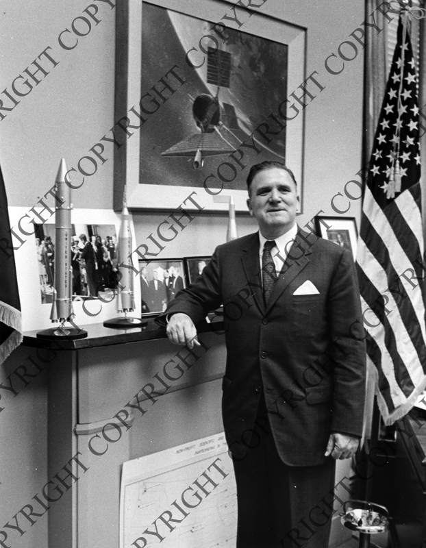 Portrait of James E. Webb, NASA Administrator, in his Office | Harry S ...