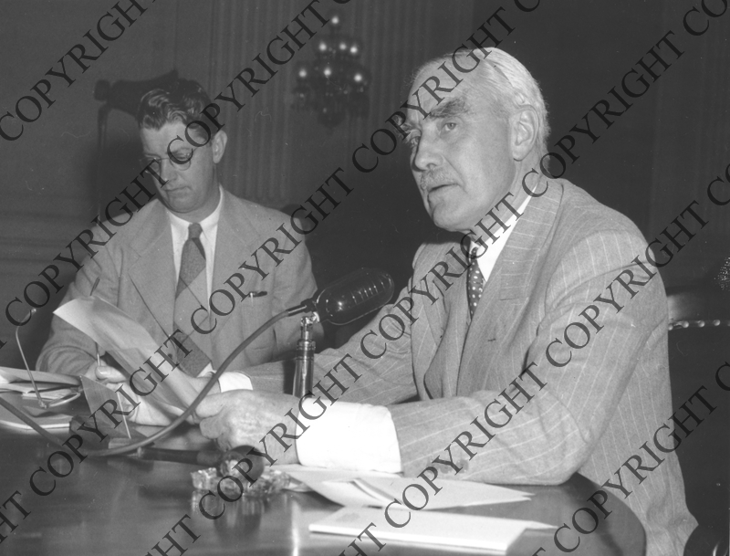 Photo of Acting Secretary of State Joseph C. Grew appearing before the ...