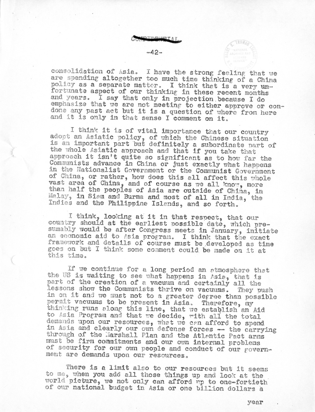 Memorandum from Francis Russell to George Elsey with Attachment, Record ...