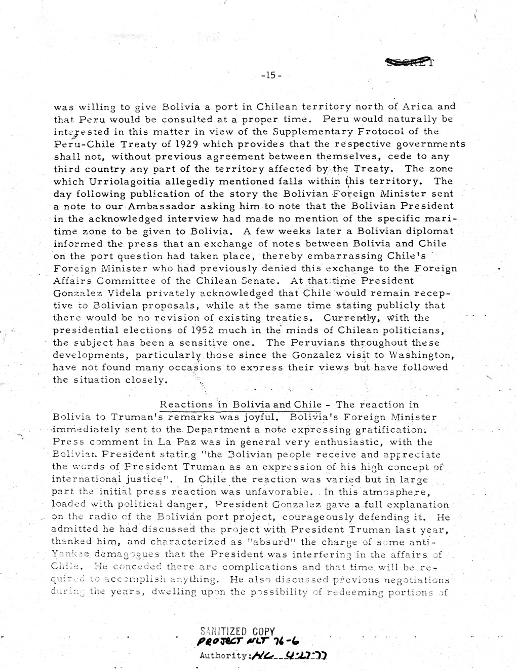 Memorandum from George Elsey to President Harry S. Truman with Related ...