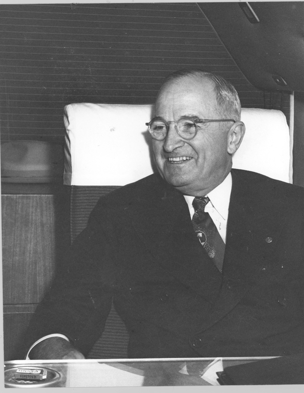 Photograph of President Truman on board the Independence | Harry S. Truman