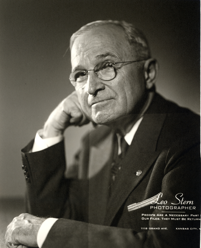 Harry S. Truman leaning his head upon his hand | Harry S. Truman